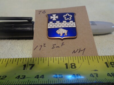 17th Infantry NH (trans blue) Unit Crest, DI, DUI (DRAW#226) | eBay