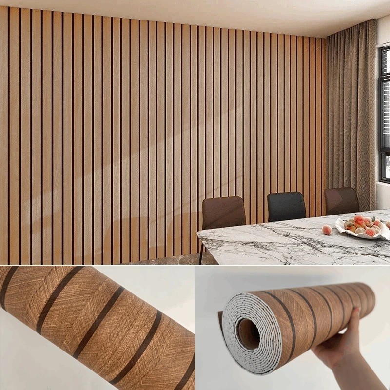 Modern Grille Partition Wall Sticker PVC Waterproof Wallpaper Home ...