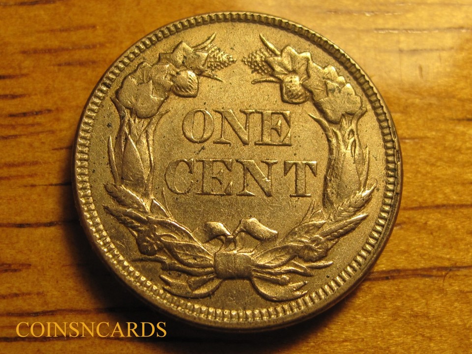 1857 Flying Eagle Cent Strong Strike Full Bold Tail Uncirculated Beauty ...