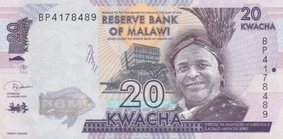 2019 MALAWI 20 KWACHA BANKNOTE | eBay Australia