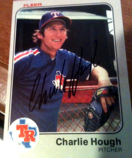 1983 Fleer Charlie Hough Autograph Card #570 | eBay