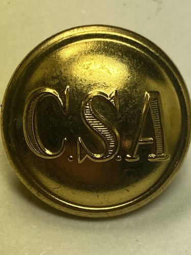 Reproduction CSA Confederate Reenactor Shiny Brass Uniform Button ...