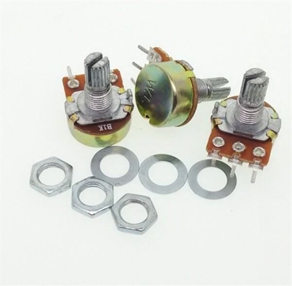 5Pcs 1K Ohm Linear Taper Rotary Potentiometer Panel Pot B1K 15Mm eu | eBay