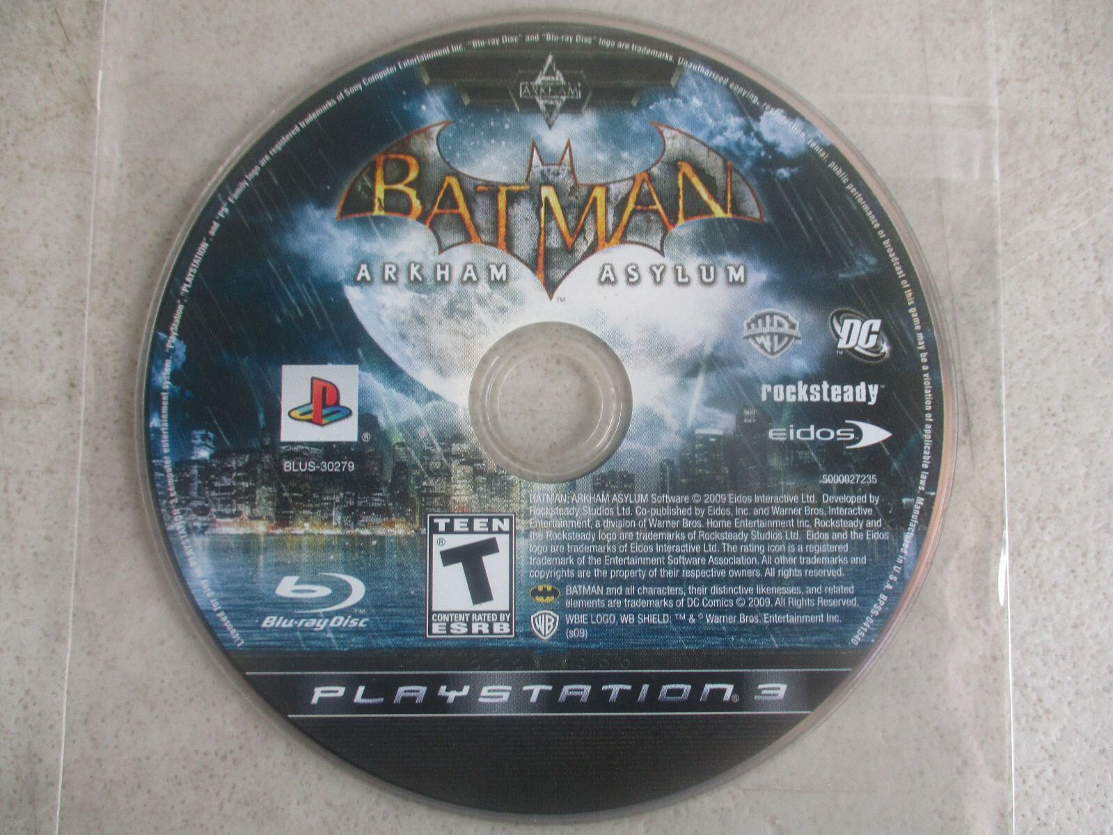 PLAYSTATION 3 BATMAN ARKHAM ASYLUM DISC ONLY | eBay