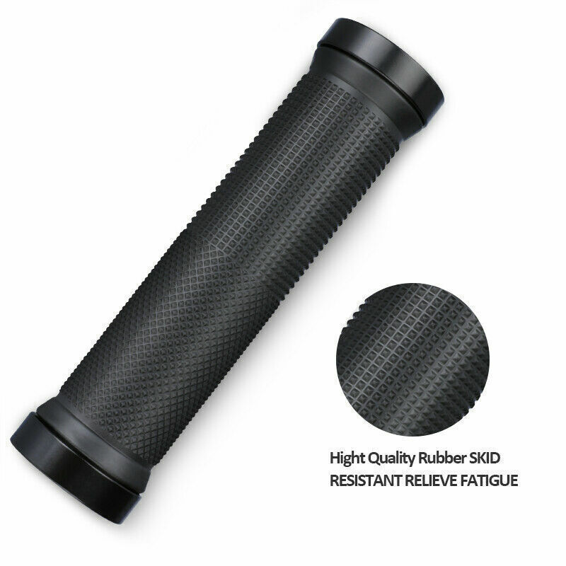 Ergonomic Rubber Bicycle Handlebar MTB Mountain Bike Grips Cycling Lock ...