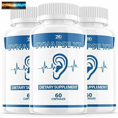 (3 Pack) Synapse XT for Tinnitus Supplement Pills, Premium Synapse XT ...