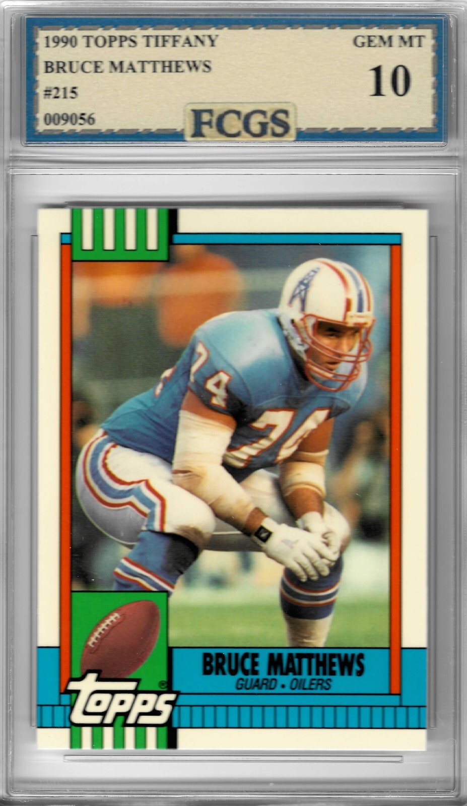 1990 Topps Tiffany Bruce Matthews #215 Graded FCGS 10 GEM MINT!!! | eBay