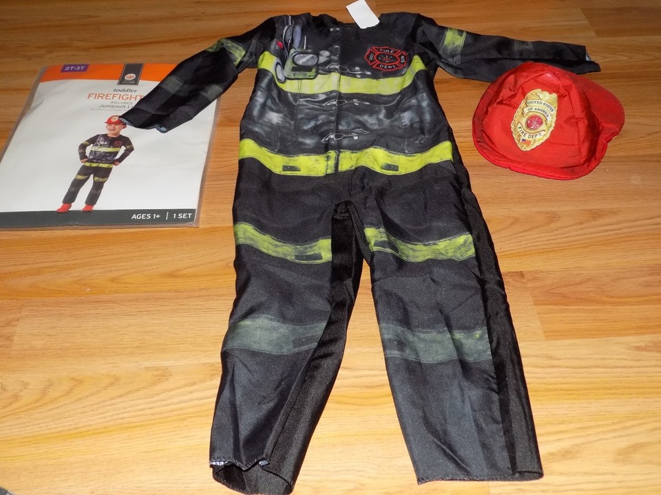 Size 18-24 Months Firefighter Fire Chief Halloween Costume Jumpsuit ...
