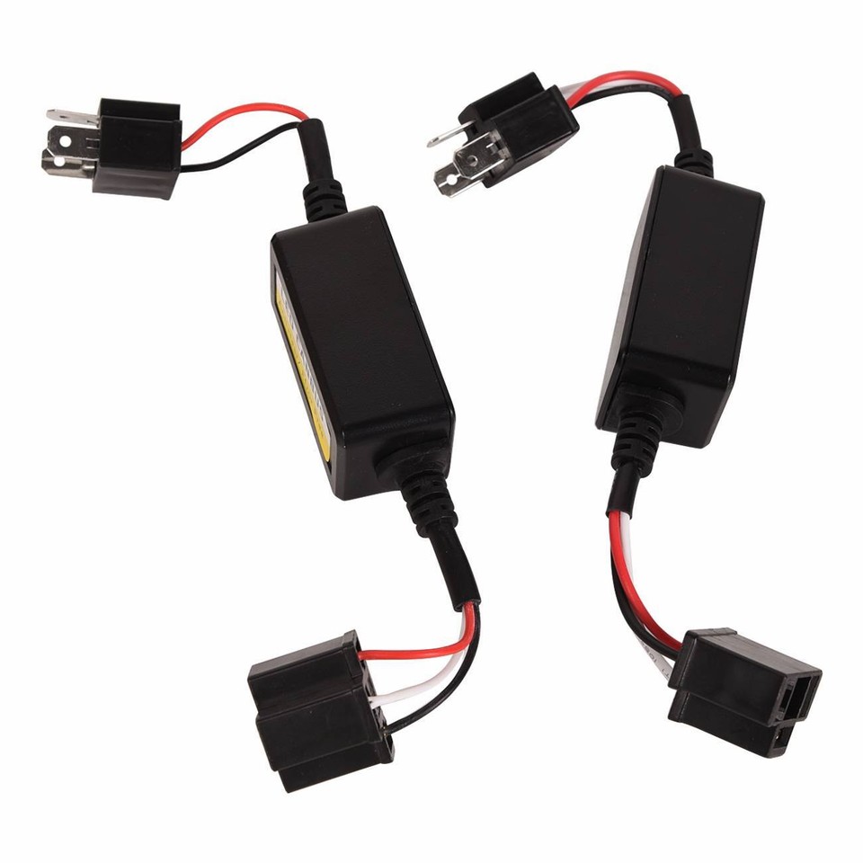 2PCS H4 9003 LED Headlight Canbus Load Resistor Decoder Error Free Anti ...