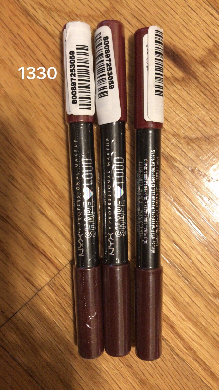 3x NYX Shape Loud Liner Crayon Matte Lip Duo Shade PLIL003 Scene Kween ...