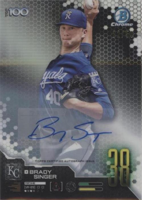 2019 Bowman - Bowman Scouts' Top 100 Brady Singer #BTP-38 Autographs ...