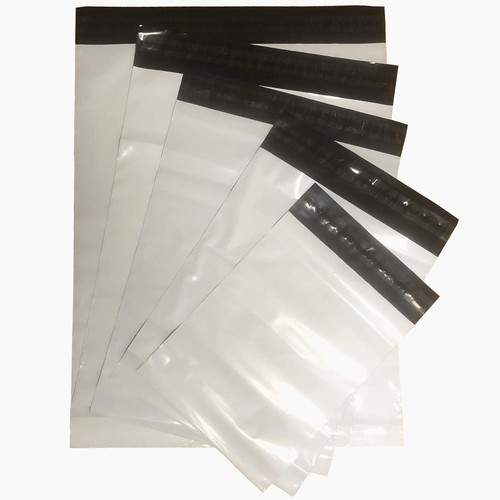 White Poly Mailers Mixed Size Shipping Envelopes Bags 100Pcs (20 Each ...
