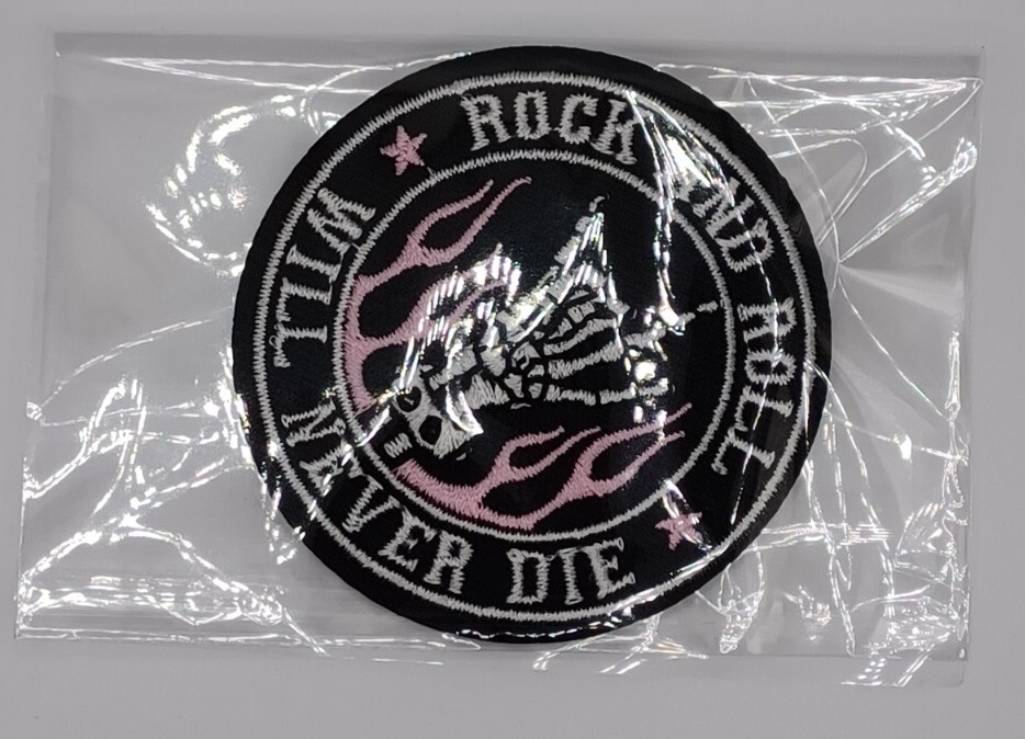Rock and Roll Will Never Die Iron On Patch Punk Culture Gothic NEW Free ...