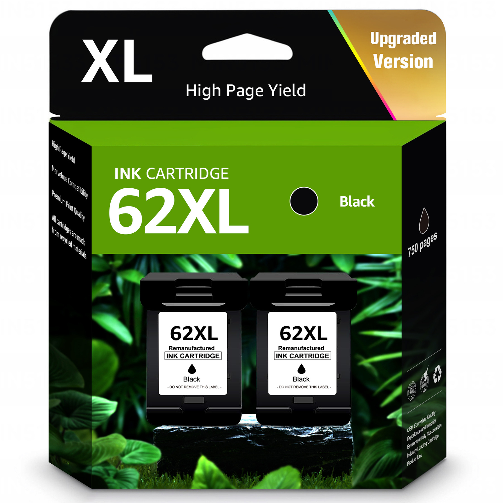 62-XL ink cartridges for HP 62XL Ink Envy OfficeJet 7645 7640 5644 5540 ...