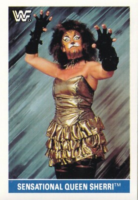 Sensational Queen Sherri 1991 EuroFlash WWF Superstars Stickers Card #105 WWE | eBay