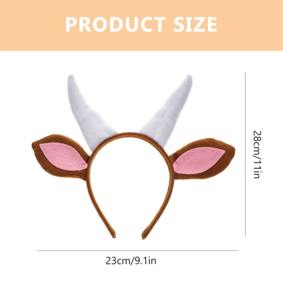 Kids Goat Headband Cartoon Animal Headwear Father Men Women Furry | eBay