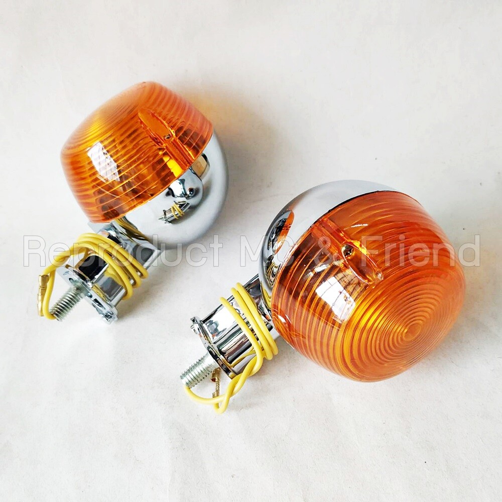 2x Front Winker Flasher Signal Lamp For Yamaha AS2 AS3 DS5 DS6 FS1 YA5 ...