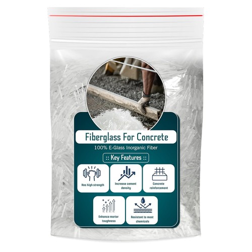 1/4" - Fiberglass Chopped Strands, Resin Filler Material for Concrete ...