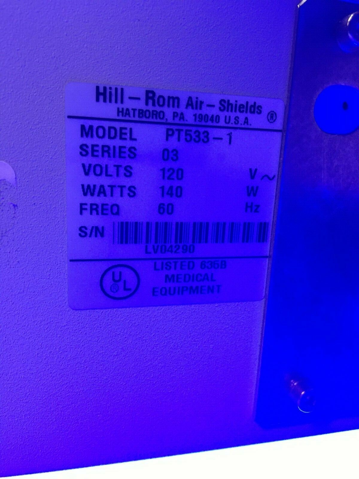 Air-Shields Fluoro-Lite Phototherapy Unit PT533-1. | eBay