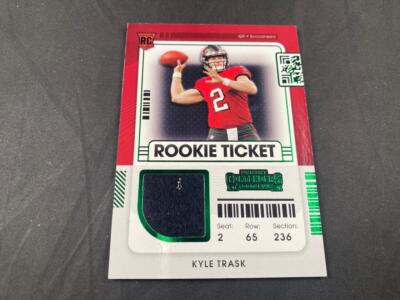 2021 PANINI CONTENDERS FOOTBALL KYLE TRASK ROOKIE TICKET PATCH ...