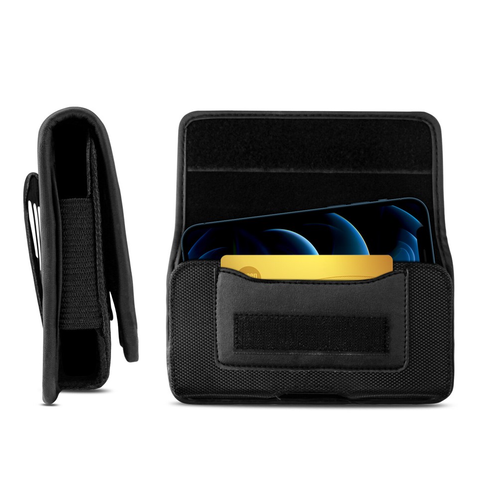 Vertical Cell Phone Belt Clip Pouch Buckle Holster Wallet Card Holder ...