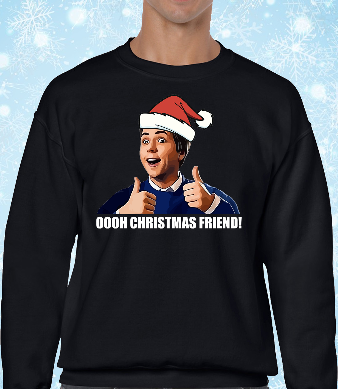OOOH CHRISTMAS FRIEND FUNNY CHRISTMAS JUMPER INBETWEENERS JOKE GIFT TOP ...