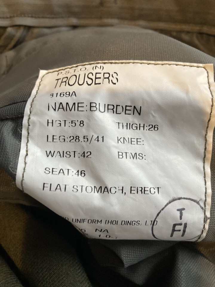 Royal Marine Number One Uniform Jacket and Trousers British Army Issue ...