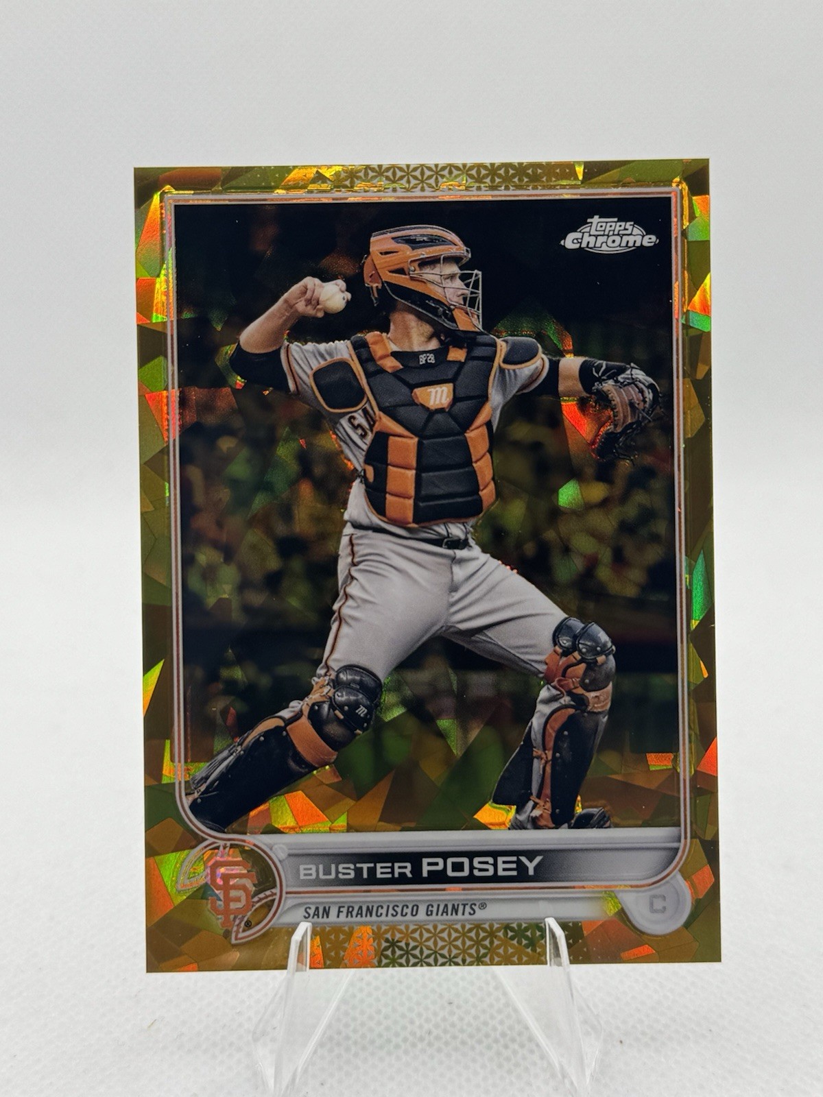 Buster Posey 2022 Topps Chrome Sapphire Edition #209 Gold #’d 42/50 ...