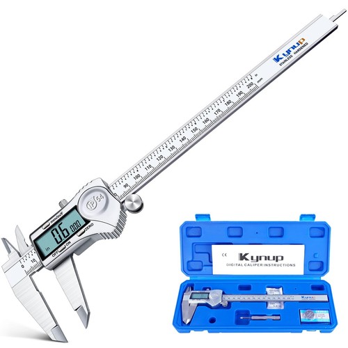 Digital Caliper, 8 Inch Caliper Measuring Tool with Stainless Steel ...