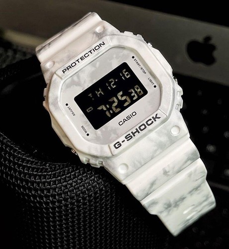 Casio G-Shock DW-5600GC-7D Frozen Forest Digital Snowflakes Camouflage ...