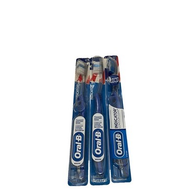 Lot of 3 Oral-B INDICATOR Soft Bristles Compact Head Adult Manual ...