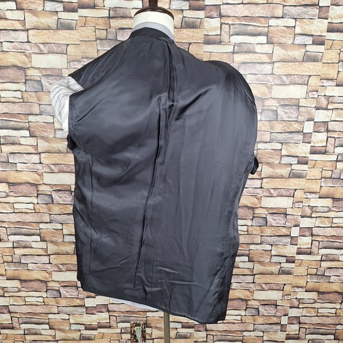 Bespoke Jacket Blazer Mens 44S Black Surgeon Cuffs 3 Button Wool ...