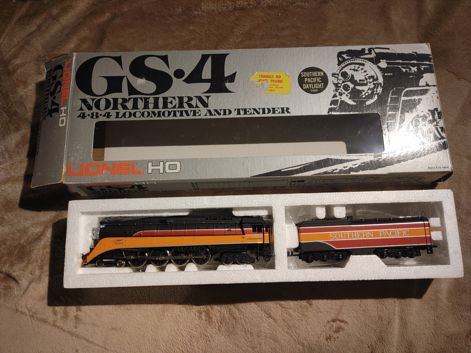 HO Scale Lionel, Steam Locomotive & Tender GS-4 4-8-4 Southern Pacific ...