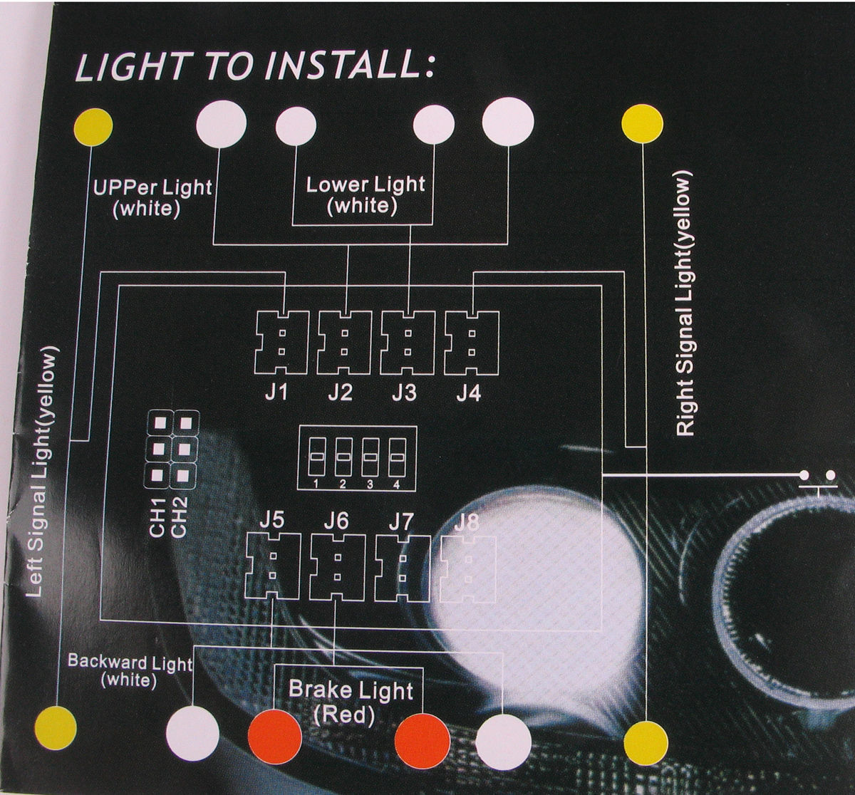 12 LED Lighting System Kit Smart Simulation Flash Lights For RC Model ...