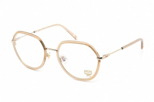 NEW MCM 2134 290 CLEAR NUDE ROUND AUTHENTIC DESIGNER EYEGLASSES FRAMES ...