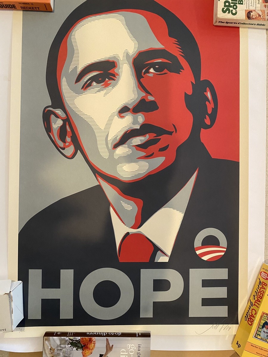 Obama Hope Painting PPHAOSHO Barack Obama Hope Political Campaign