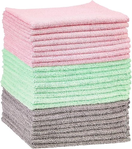 USTRADEENT Microfiber Cleaning Cloth Pack Of 10, 12x12 Inches All ...