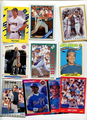 GARY CARTER EXPOS DODGERS METS GIANTS 30 MLB MIXED BASEBALL CARD LOT | eBay