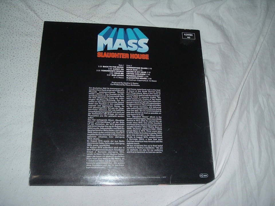 MASS Slaughter House LP ORIGINAL GERMAN IMPORT !! press NMint | eBay
