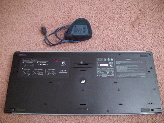 Logitech Cordless Keyboard With Cordless Mouse Receiver 5C6273R Y-RAK73 ...