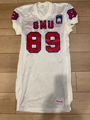 SMU Mustangs game issued 1992 football jersey #89 75th Year Patch PONY ...
