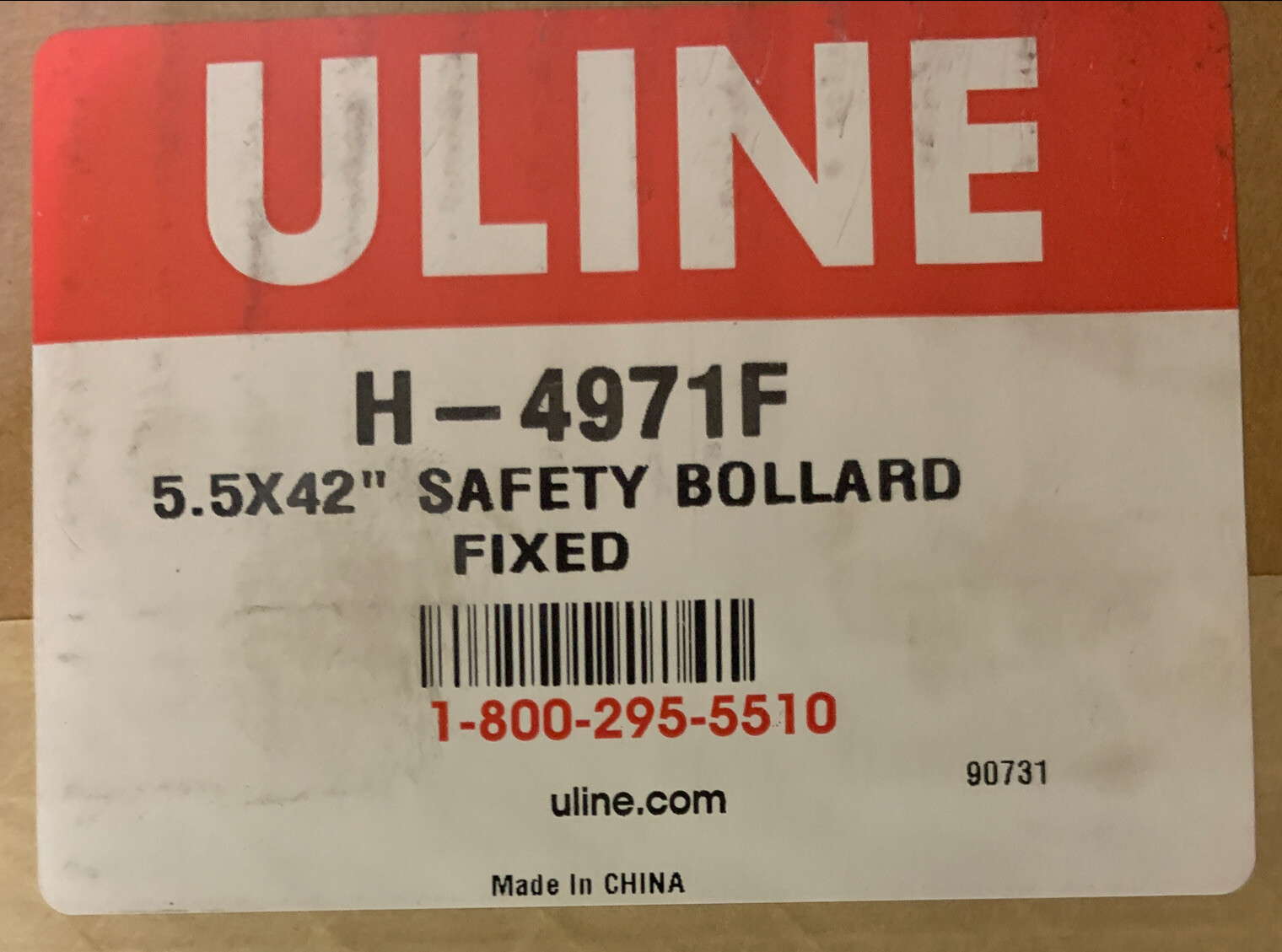 ULINE H-4971R HEAVY DUTY SAFETY BOLLARD - 5 1⁄2 " REMOVABLE BASE ...