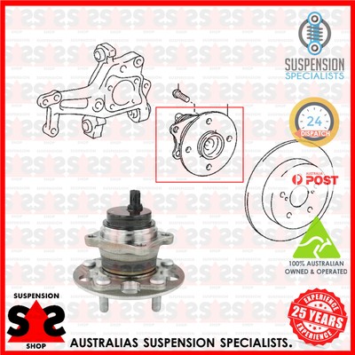 Rear Axle Wheel Hub Suit LEXUS Es (_Z10_, _A10_, _H10_) 300h (AXZH10 ...