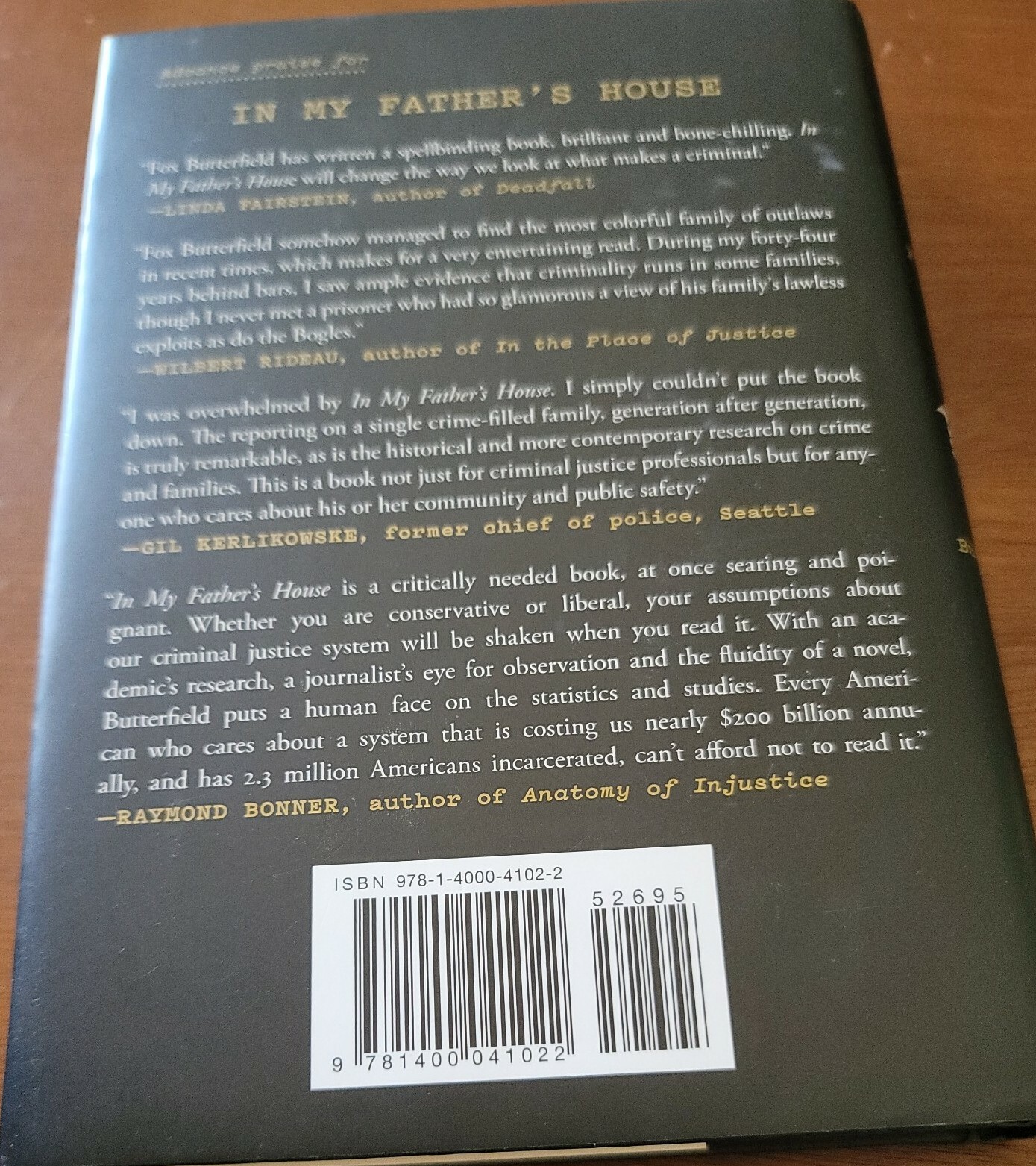 In+My+Father%27s+House+%3A+A+New+View+of+How+Crime+Runs+in+the+Family ...