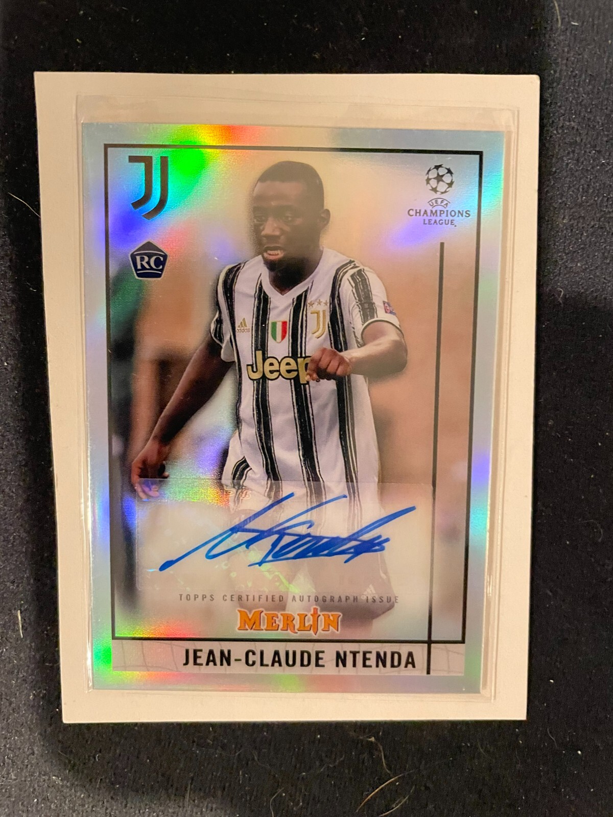 2020-21 Topps Merlin Chrome Autograph Jean-Claude Ntenda Juventus BCA ...