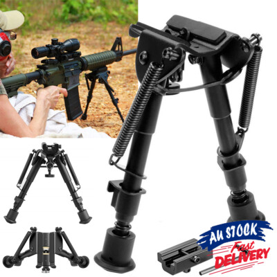 6"-9" Height Sniper Adjustable Bipod Hunting Swivel Sling Rifle Mount ...