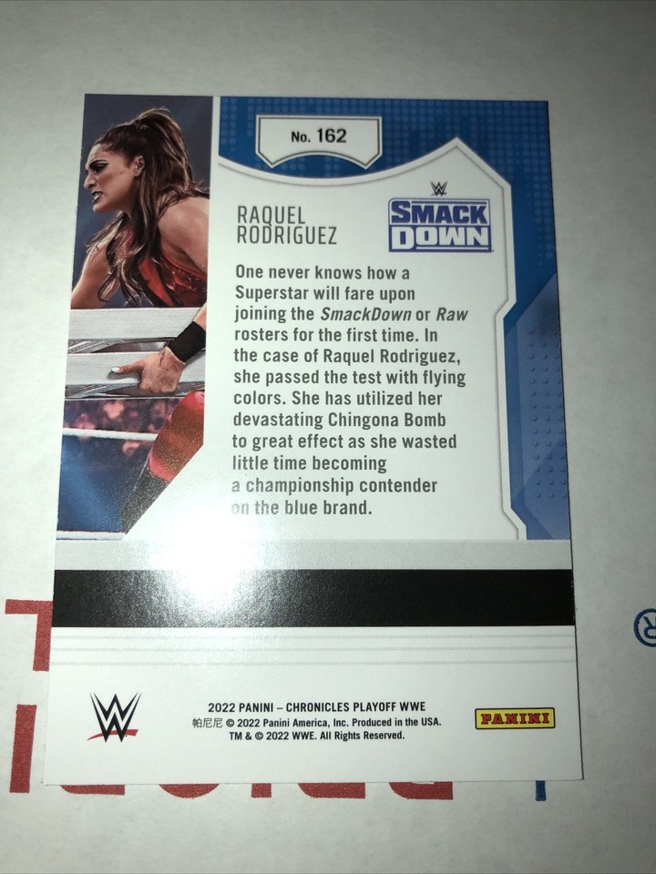 2022 WWE PANINI Chronicles Playoff RAQUEL RODRIGUEZ BRONZE FOIL ...