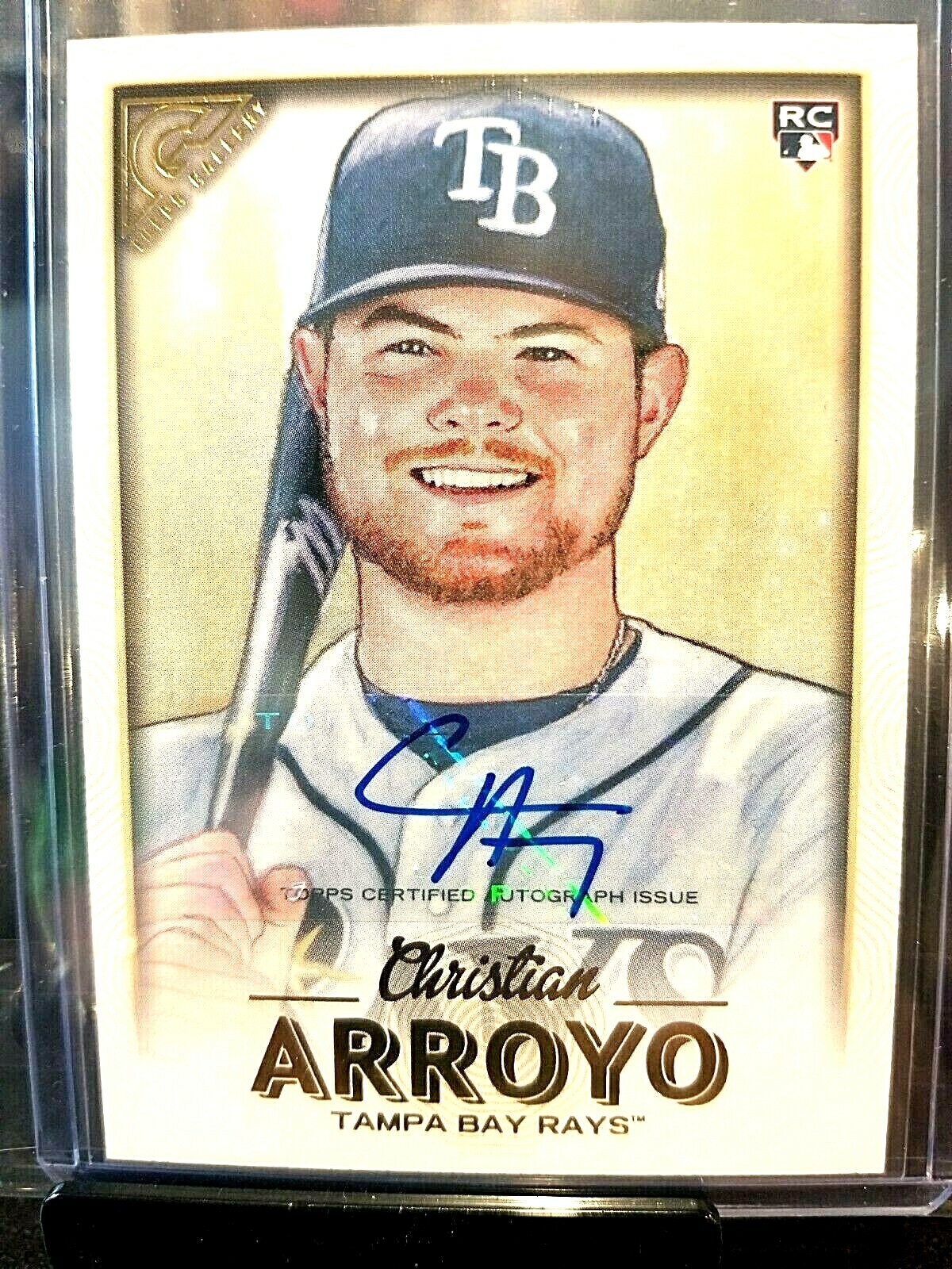 2018 CHRISTIAN ARROYO TOPPS GALLERY "AUTO" ROOKIE RAYS. #54 GEM | eBay