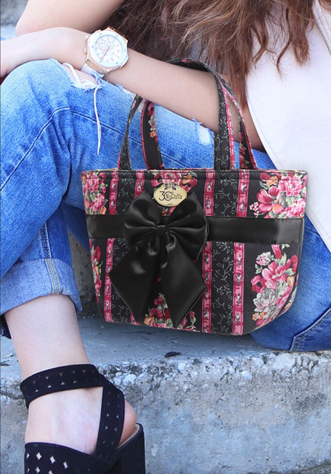 NaRaYa 30th Years Anniversary Collection 3 Women's Bag Set "FLORAL ROW ...