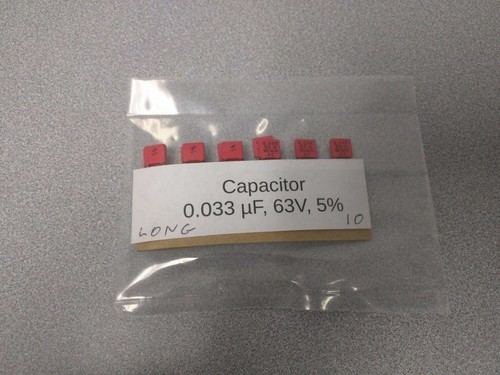 10 pcs 0.033 μF microfarad Capacitor 63V 5% | eBay